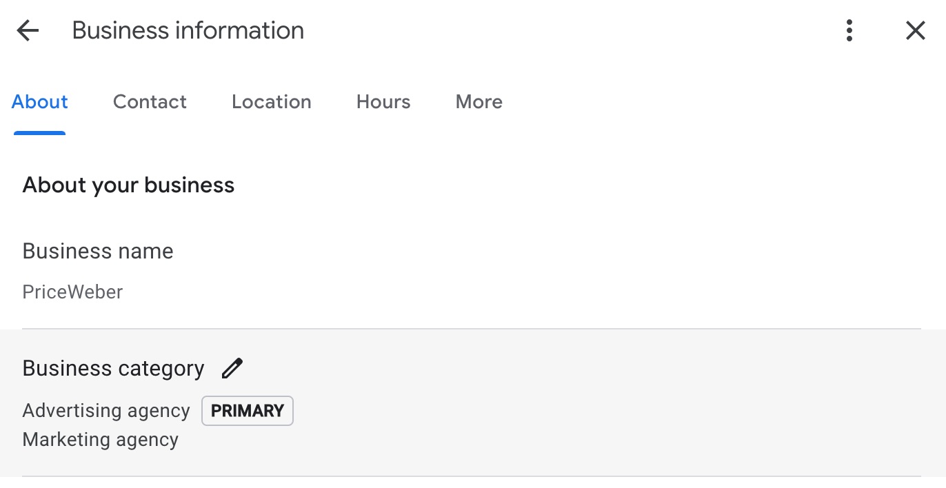 Google Business Profile Ranking Factors - PriceWeber